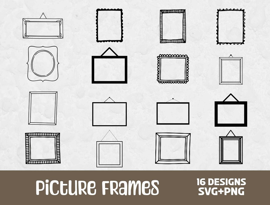 Picture Frame SVG Bundle Svg Files for Cricut Frame Svg - Etsy