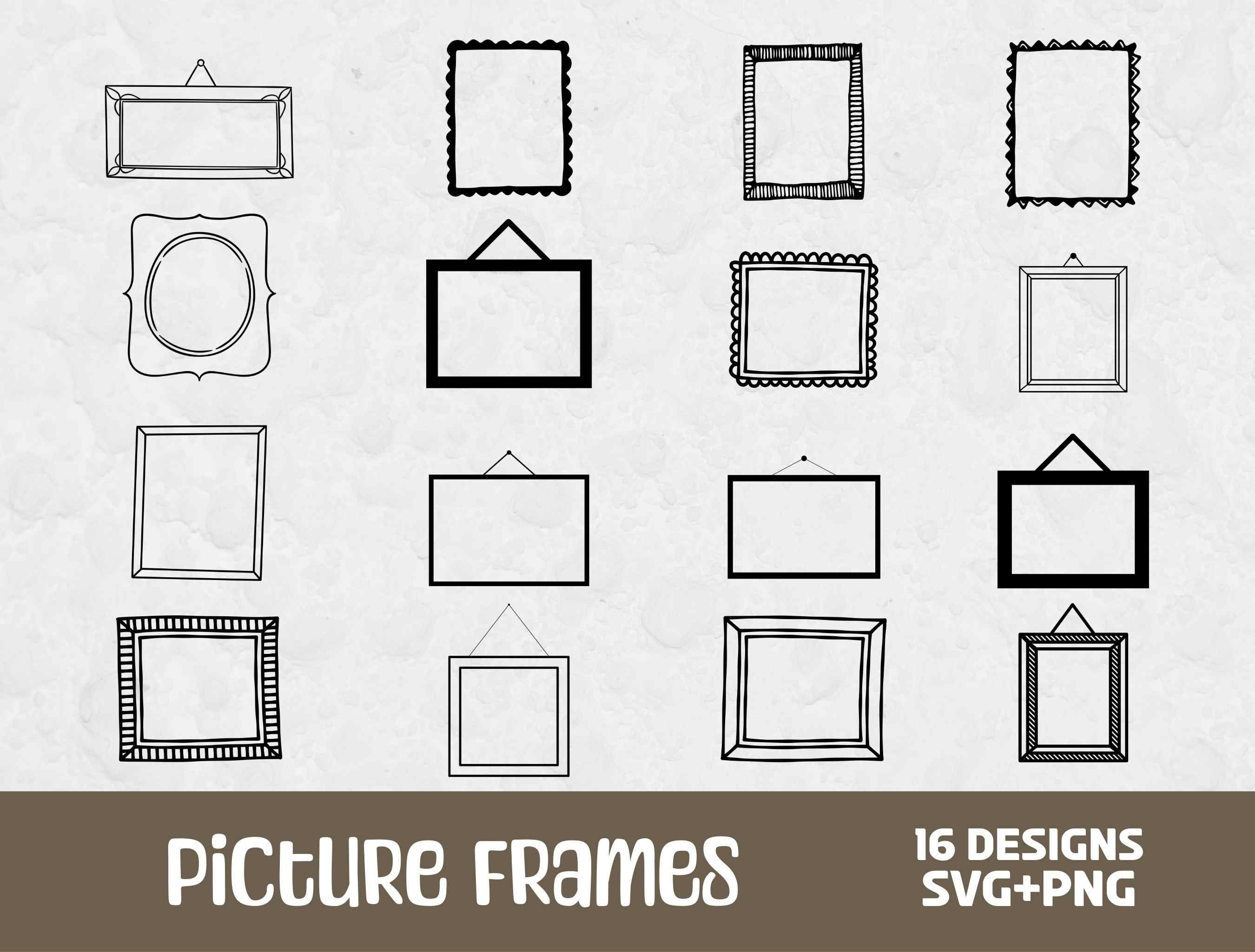 Picture Frame SVG Bundle Svg Files for Cricut Frame Svg - Etsy UK