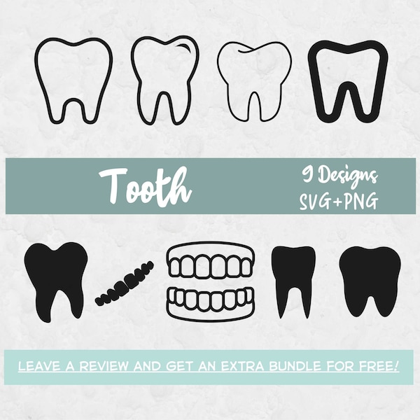 Tooth Svg - Etsy