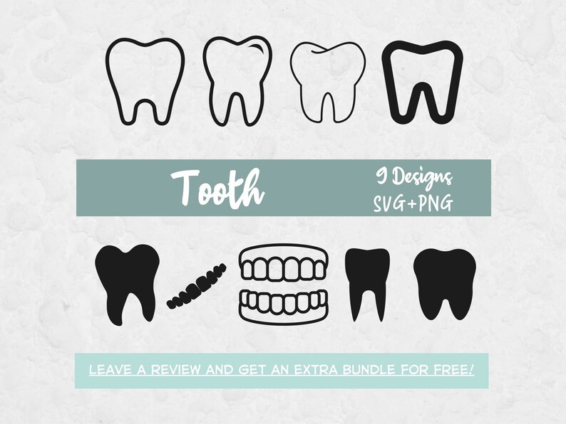 Tooth Svg Bundle SVG Files for Cricut Dentist Svg Teeth - Etsy UK