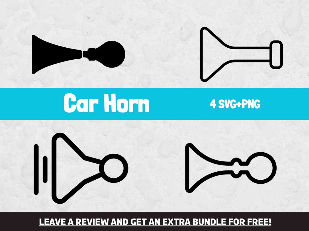 Car Horn Svg Bundle, SVG Files for Cricut, Transport Svg, Sound SVG ...