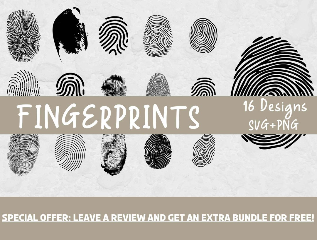 Fingerprint SVG, Cut Files, True Crime Svg, Crime Investigation, Svg ...