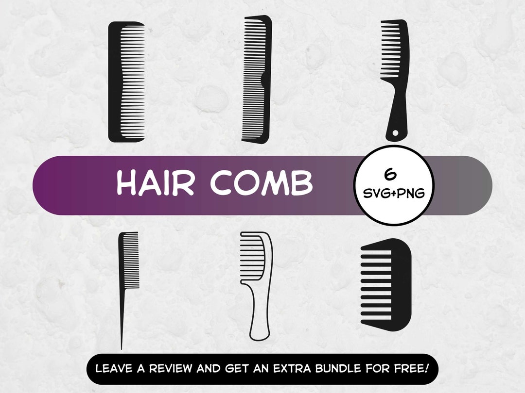 Hair Comb SVG Bundle, SVG Files for Cricut, Hairdresser Tools Svg, Comb ...