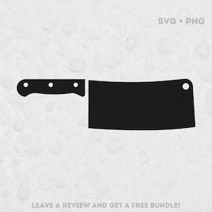 Butcher Knife SVG, Svg Files for Cricut, Knife PNG, Butcher Clipart ...
