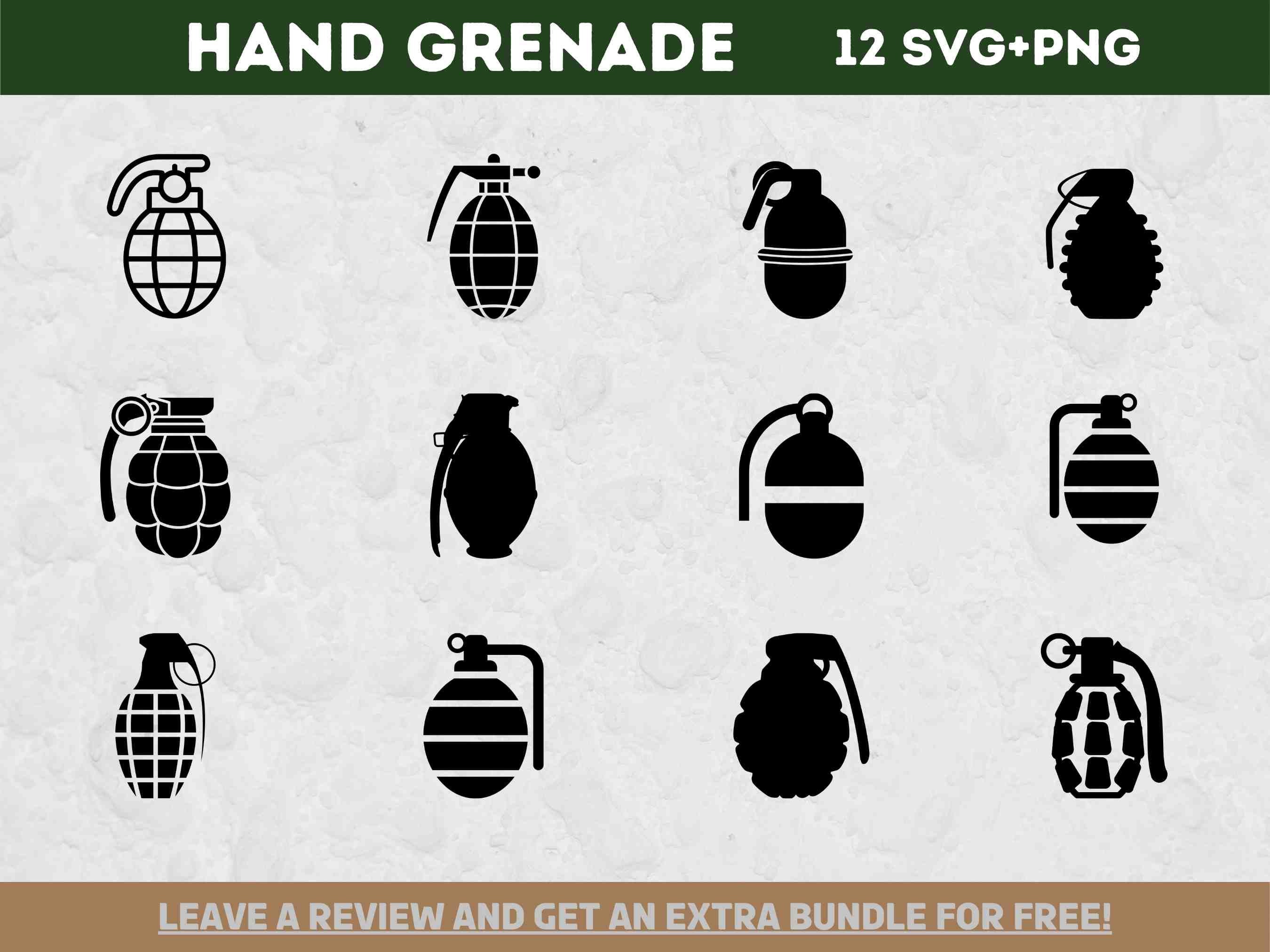 Grenade Head Stencil