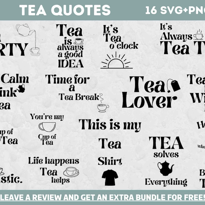 Tea Quote - Etsy