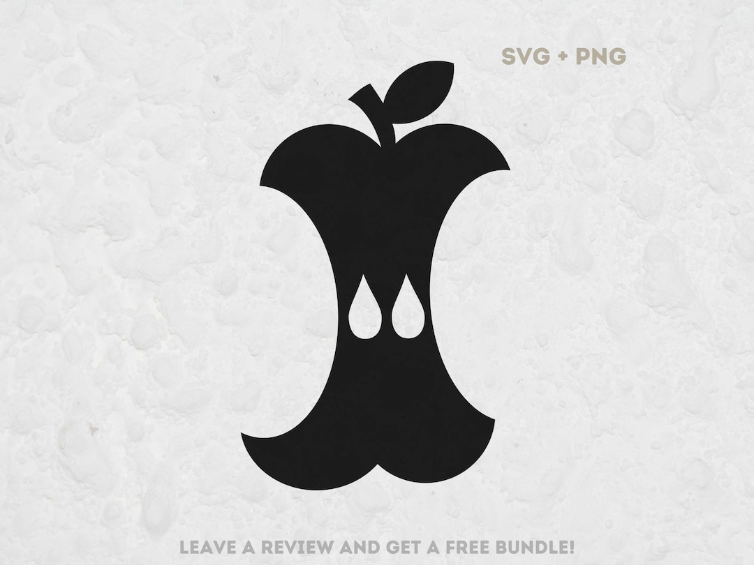 Apple Core Svg, Svg Files for Cricut, Apple Clipart, Apple Cut File ...