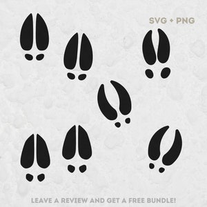 Deer Paw Svg Bundle, SVG Files for Cricut, Paw Cut File, Deer Clipart ...