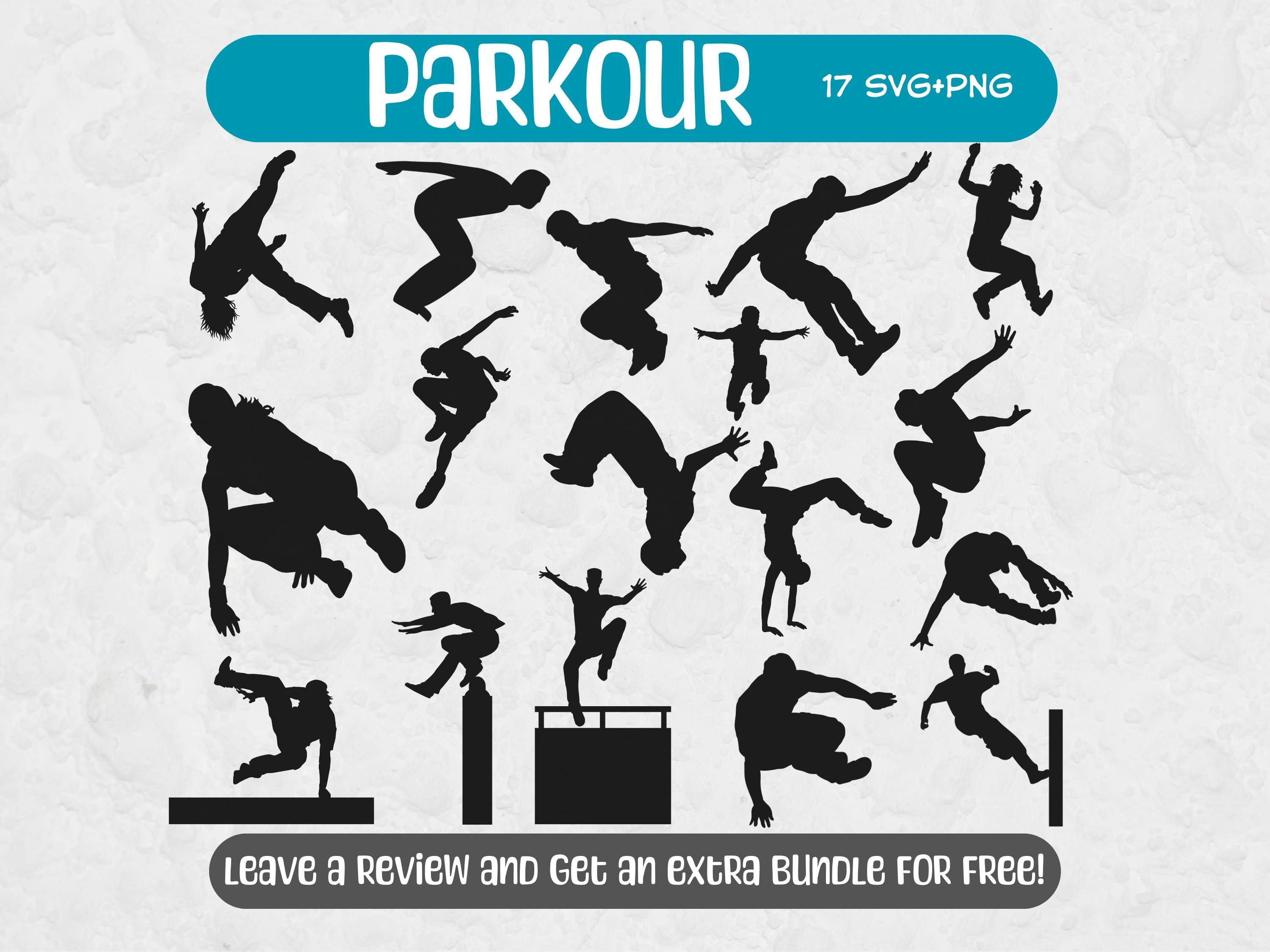 Parkour Vault Silhouette