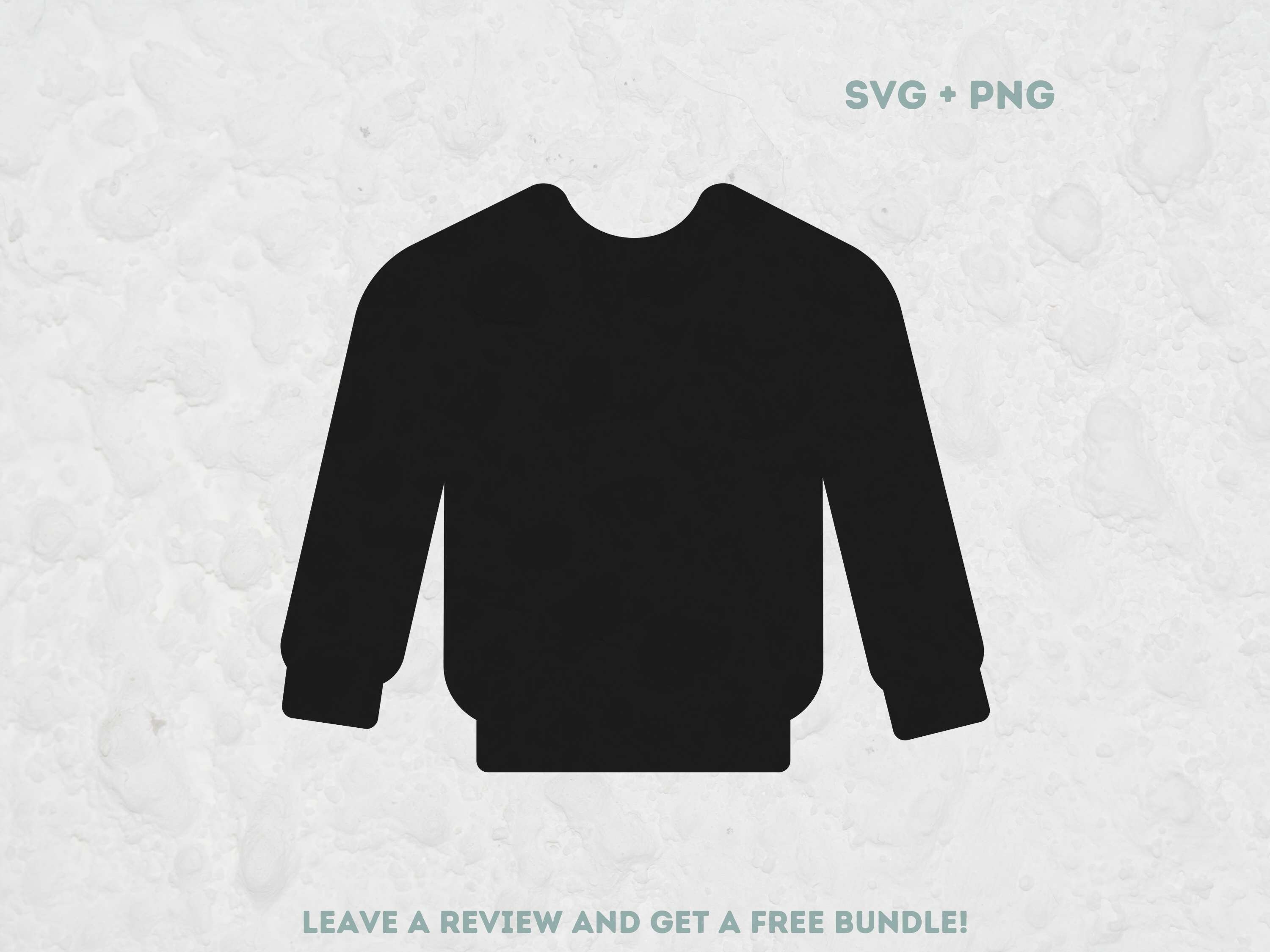 Sweater Silhouette Svg, Svg Files for Cricut, Sweater Shape, Clothing ...