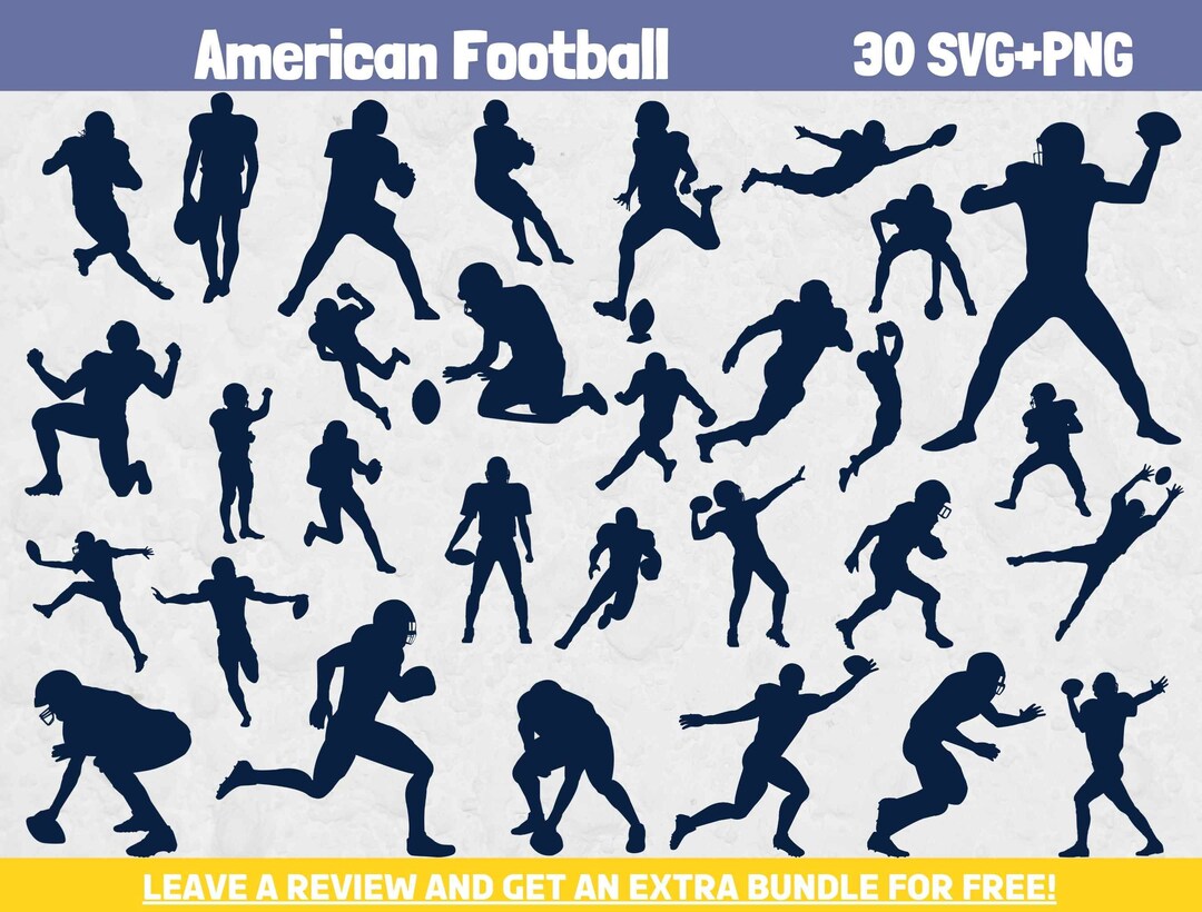 Football Svg, SVG Files for Cricut, Football Clipart, Silhouette Svg ...