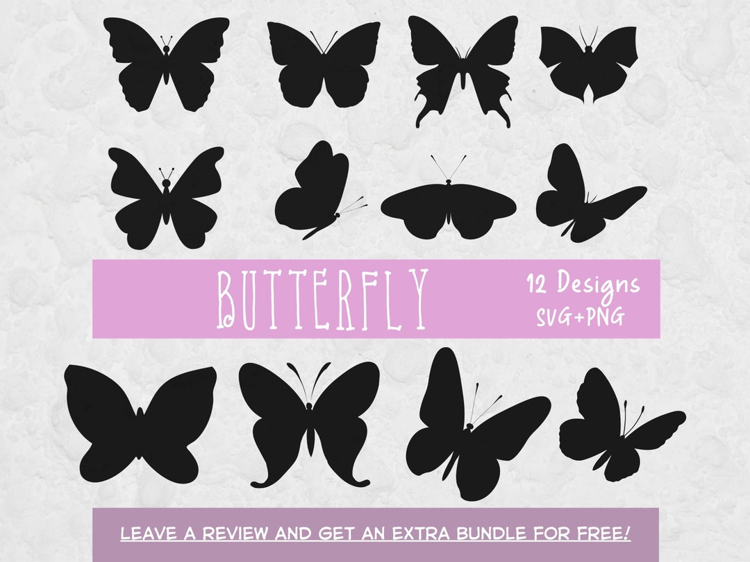 Butterfly Svg Bundle, Svg Cricut Files, Butterfly Silhouettes ...