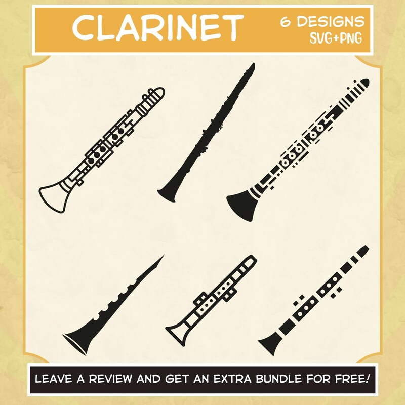 Clarinet Svg - Etsy