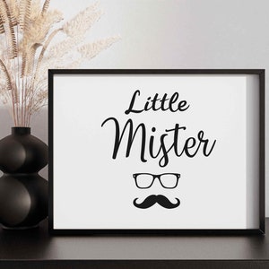 Little Mister Svg, Svg Files for Cricut, Baby Announcement SVG, Brother ...