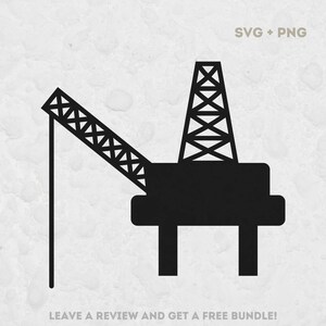 Oil Rig SVG, Svg Files for Cricut, Oil Clipart, Oil Svg, Work Clipart ...