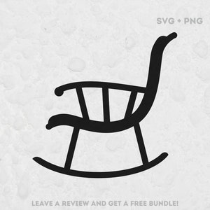 Rocking Chair Svg, SVG Files for Cricut, Furniture Clipart, Chair ...