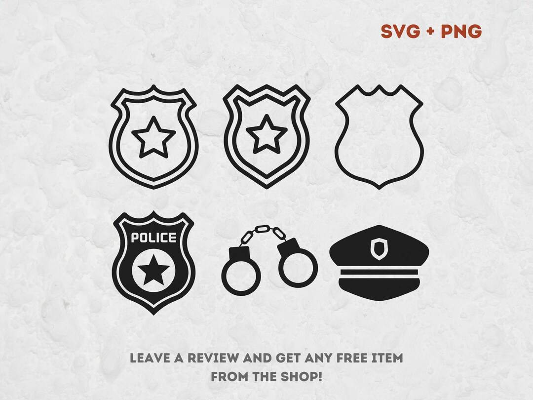 Police Svg Bundle, Svg Files for Cricut, Police PNG, Police Hat, Police ...