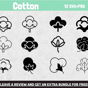 Cotton SVG, SVG Files for Cricut, Cotton Silhouette Svg, Cotton Ball ...
