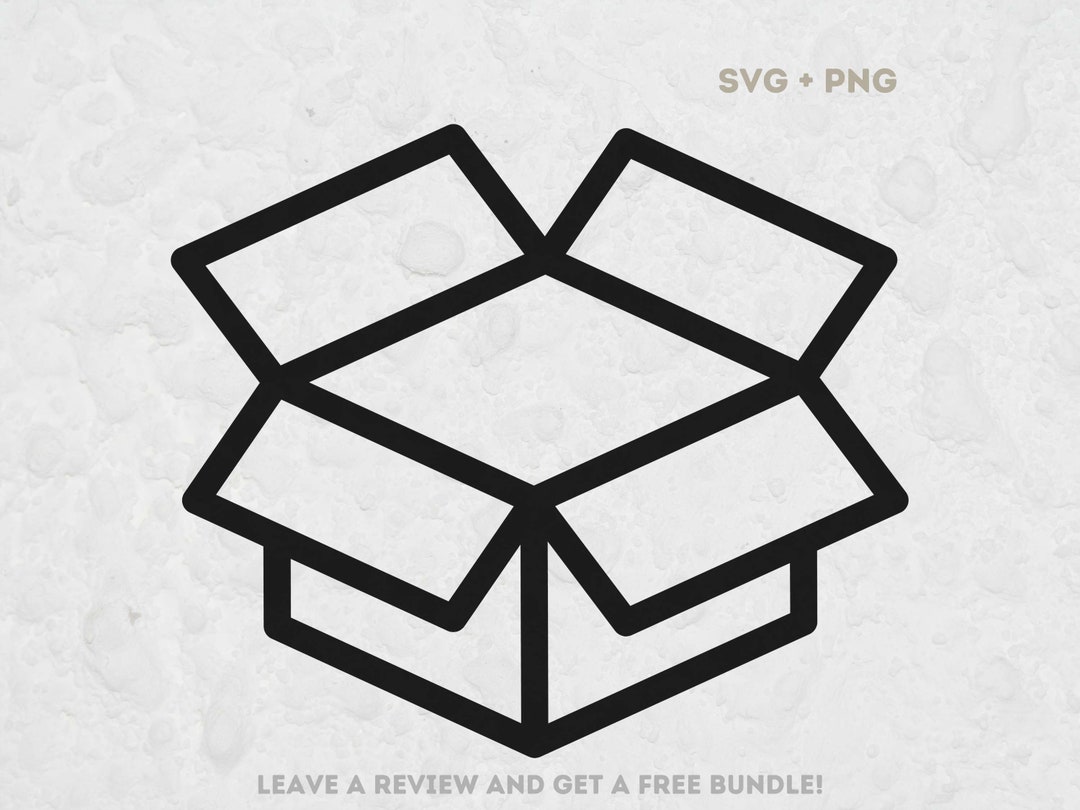 Cardboard Box SVG, Svg Files for Cricut, Box PNG, Cardboard Clipart ...