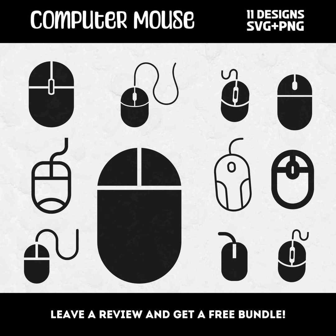 Computer Mouse SVG Bundle, SVG Files for Cricut, Mouse Cut File ...