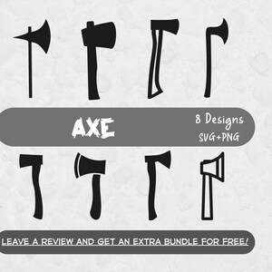 Axe SVG Bundle, Svg Files for Cricut, Axe Clipart Image, Wood Svg ...