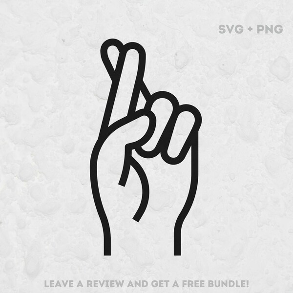 Fingers Crossed Svg - Etsy