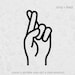 Fingers Crossed Svg, SVG Files for Cricut, Hand Cut File, Hope SVG ...