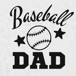 Baseball Dad Svg, SVG Files for Cricut, Baseball Dad Cut File, Baseball ...