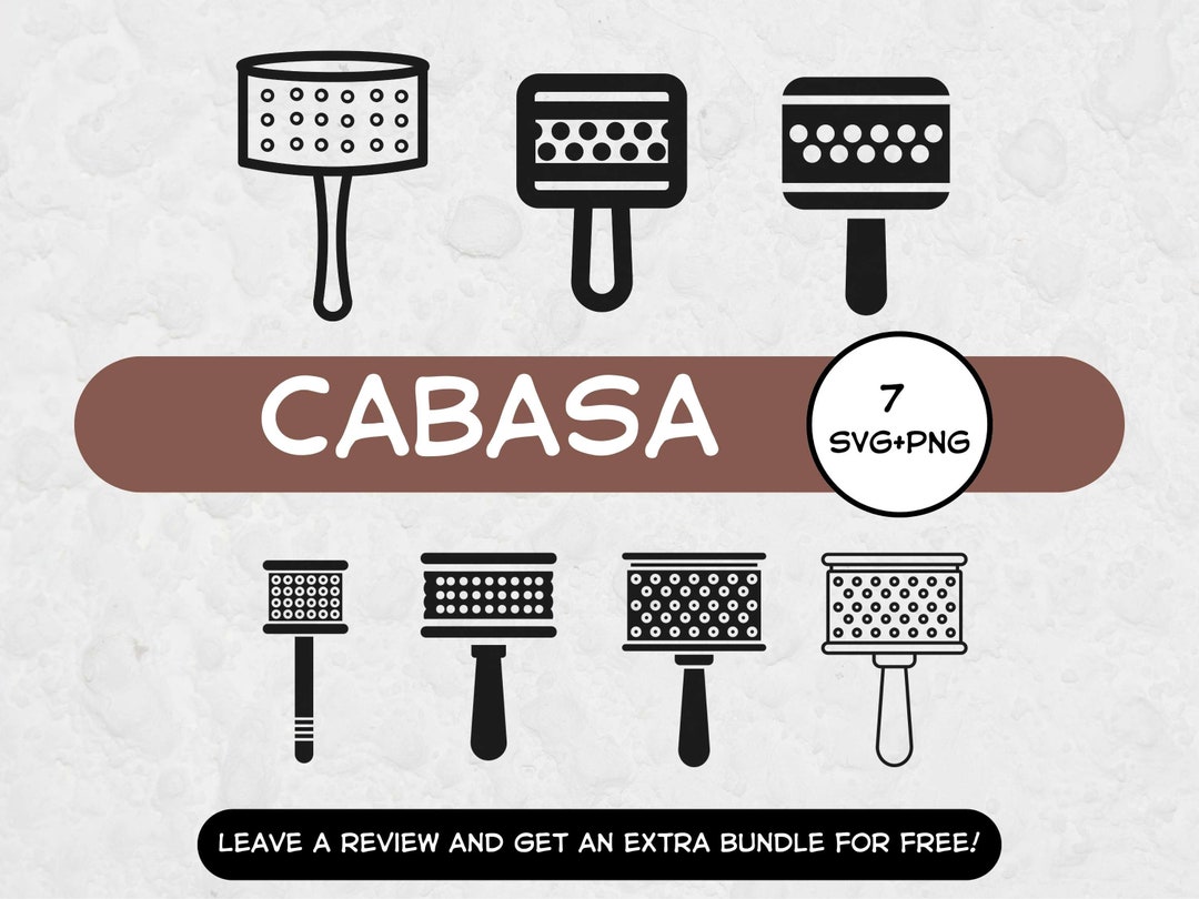 Cabasa SVG Bundle Svg Files for Cricut Musical Instrument - Etsy