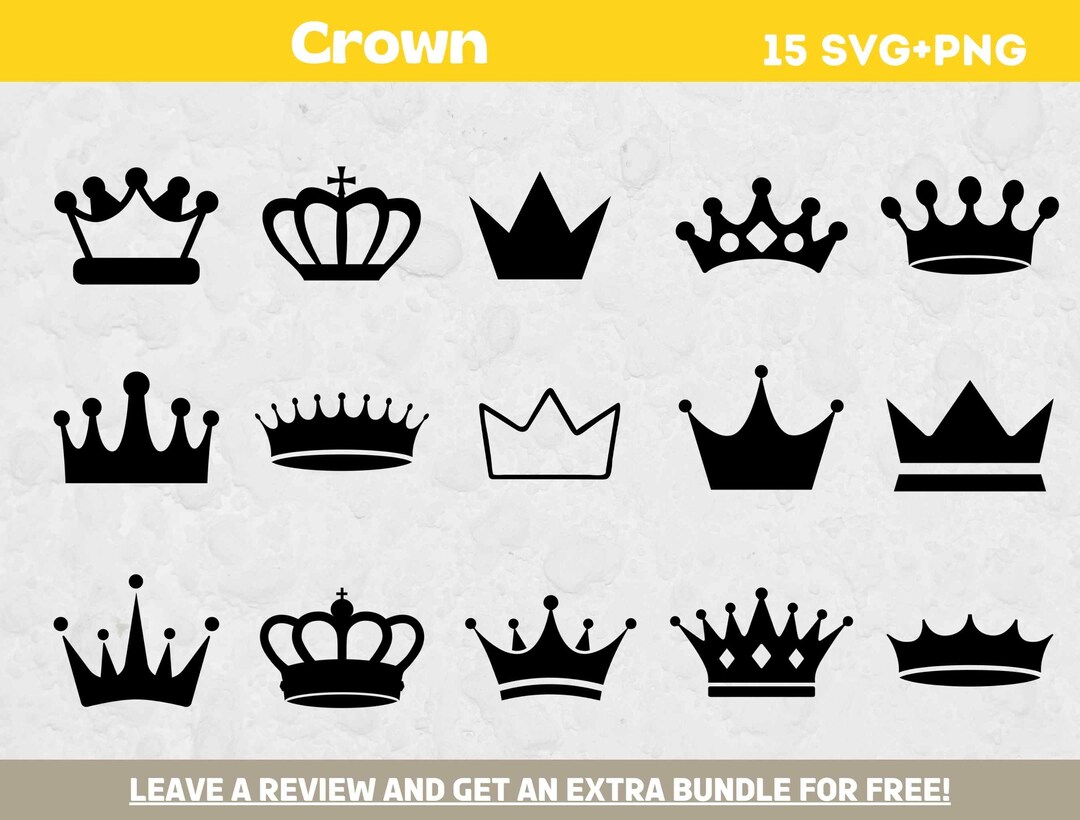 Crown SVG, SVG Files for Cricut, Queen Svg, Princess Svg, Crown Clipart ...