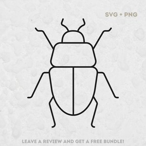 Scarab Beetle Svg, Svg Files for Cricut, Insect Svg, Beetle Clipart ...