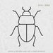 Scarab Beetle Svg, Svg Files for Cricut, Insect Svg, Beetle Clipart ...