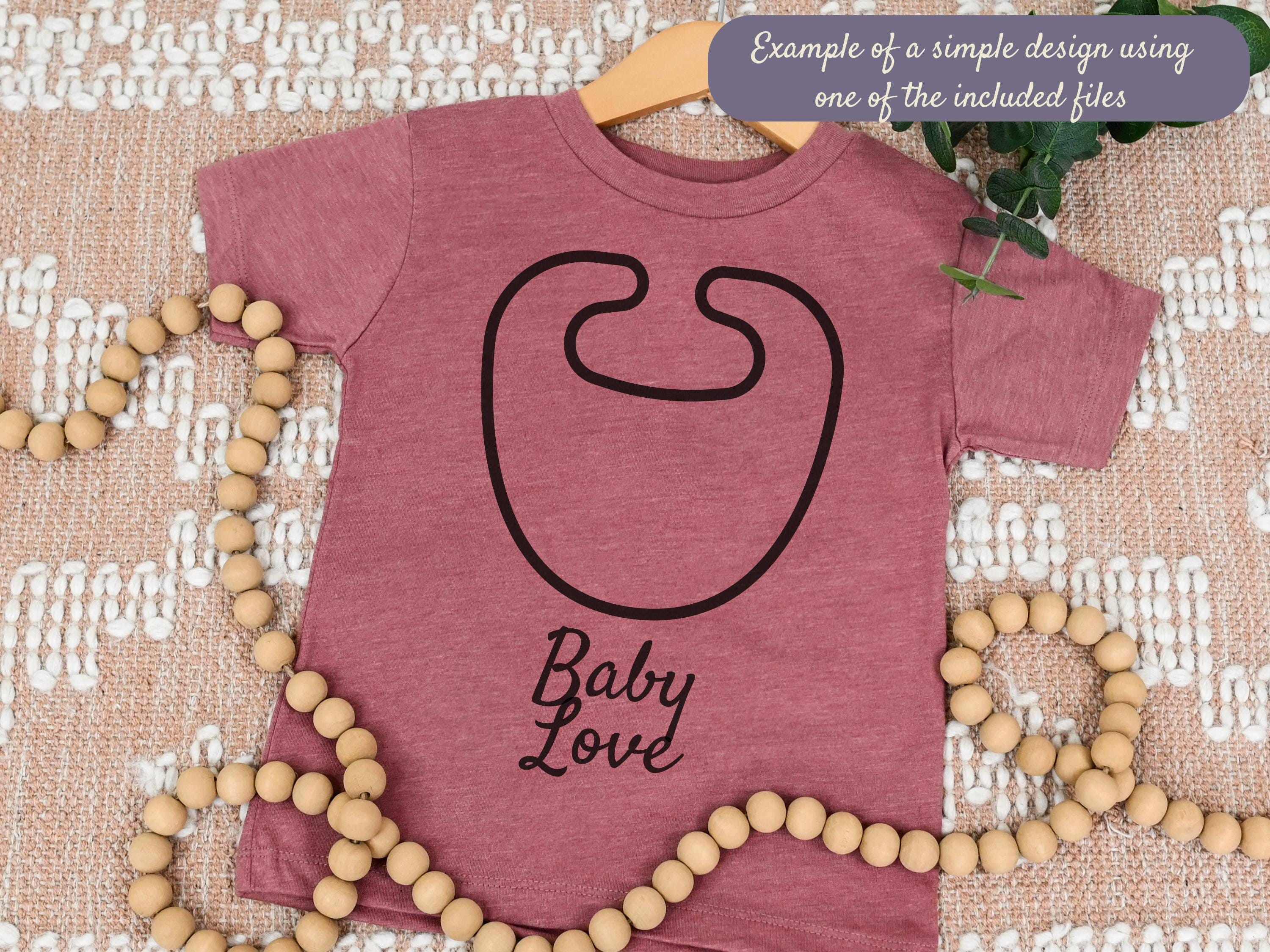 Baby Bib Svg, Svg Files for Cricut, Kids Clipart, Baby Svg, Baby Design ...