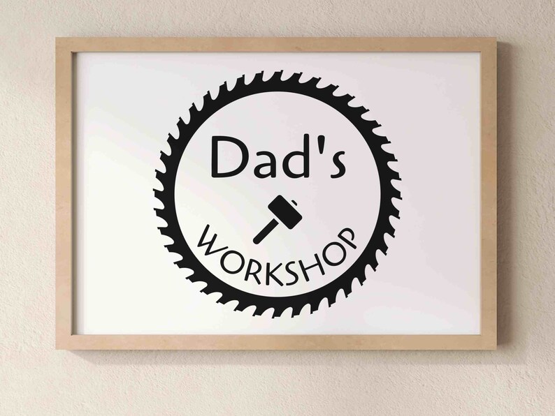 Dad's Workshop Svg SVG Files for Cricut Dad Svg Saw - Etsy
