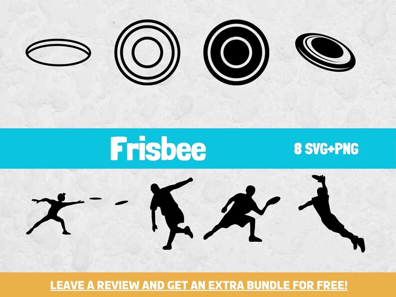 Frisbee Svg Bundle Silhouette Svg SVG Files for Cricut - Etsy Australia