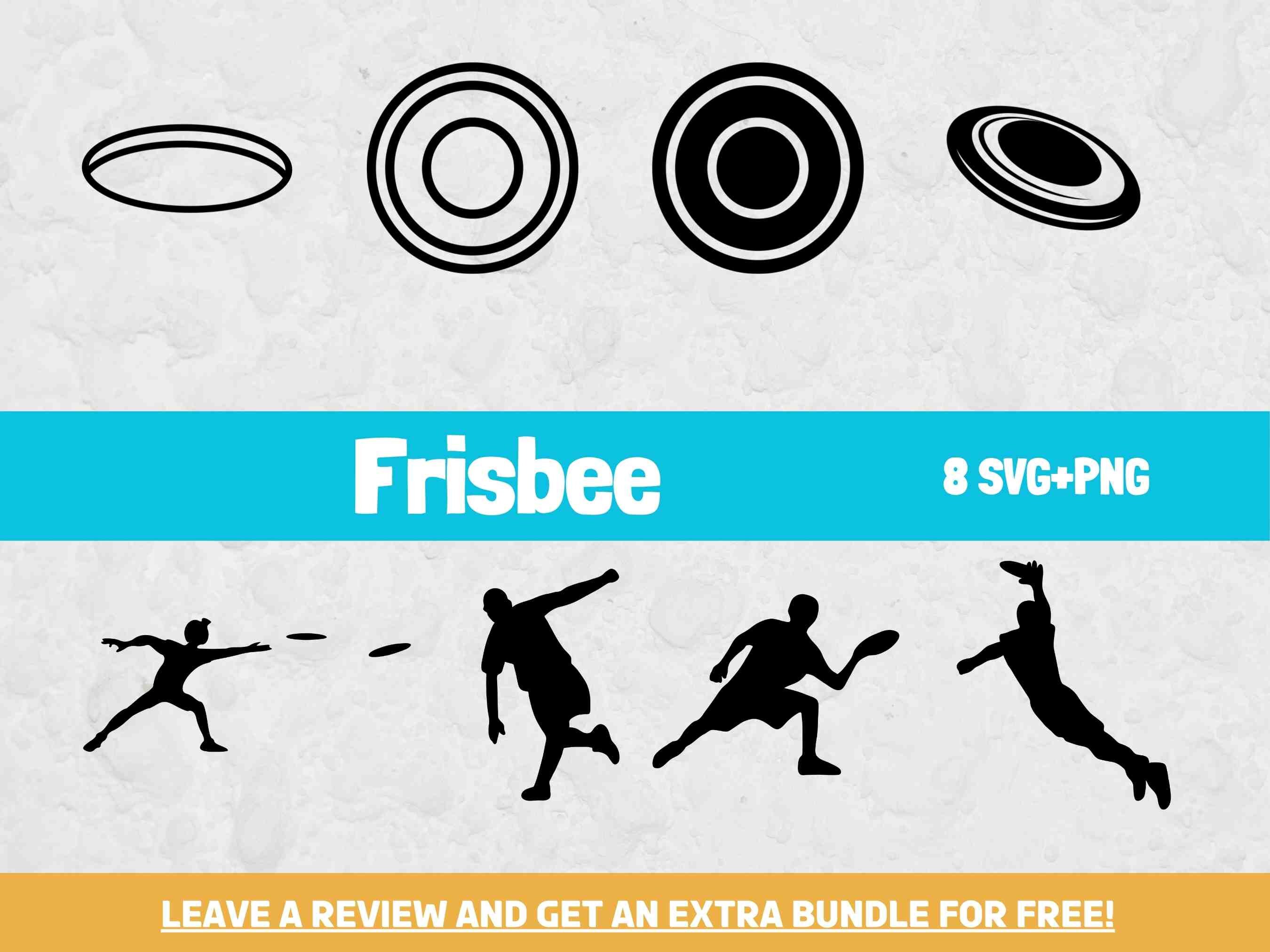 Frisbee Svg Bundle Silhouette Svg SVG Files for Cricut - Etsy UK