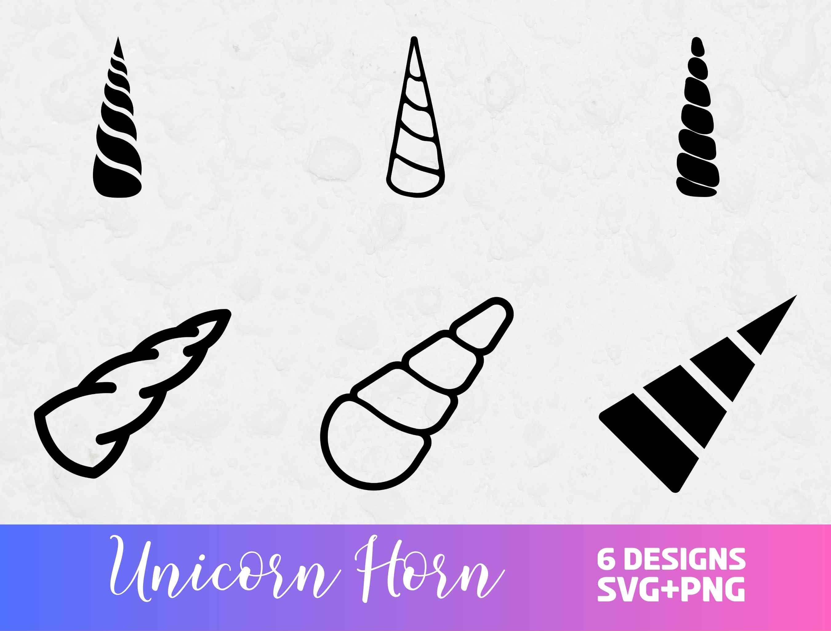 Unicorn Horn Svg Svg Files for Cricut Unicorn SVG Horn PNG - Etsy