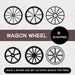 Wheel Svg Bundle, SVG Files for Cricut, Wagon SVG, Wheel Cut File ...