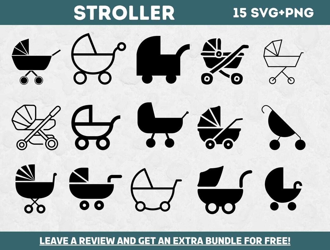 Baby Stroller Svg, Svg Files for Cricut, Baby Svg, Baby Clipart ...