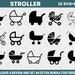 Baby Stroller Svg, Svg Files for Cricut, Baby Svg, Baby Clipart ...