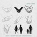 Holding Hands SVG PNG, Svg Files for Cricut, Hand Svg, Hand Clipart ...