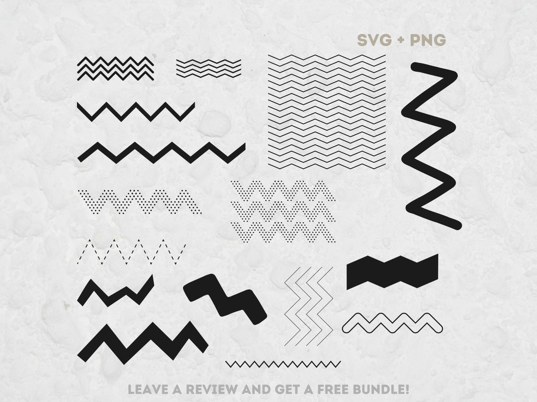 Zigzag Pattern Svg Bundle, SVG Files for Cricut, Geometric Shapes SVG ...
