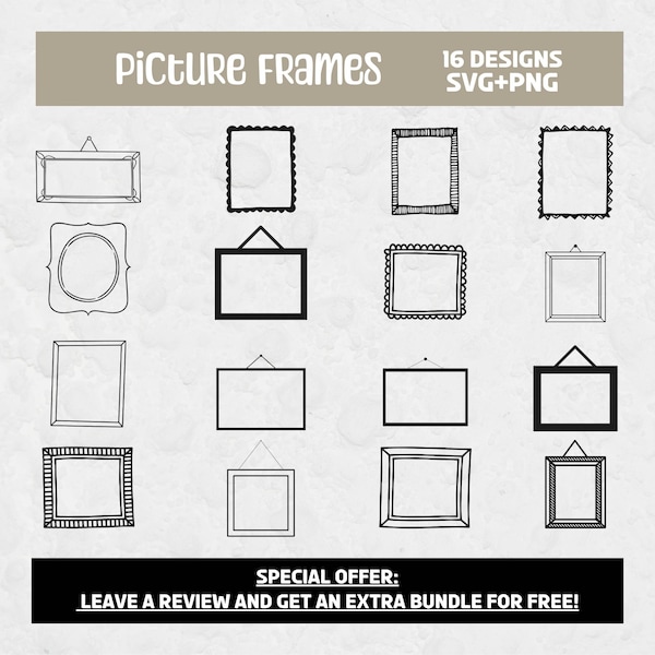 Picture Frame Svg - Etsy