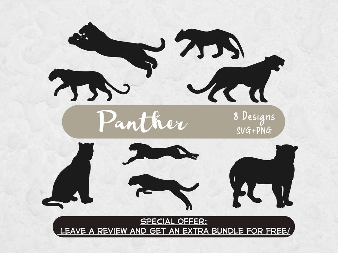 Panther Svg, SVG Files for Cricut, Big Cat Svg, Predator Svg, Wild ...