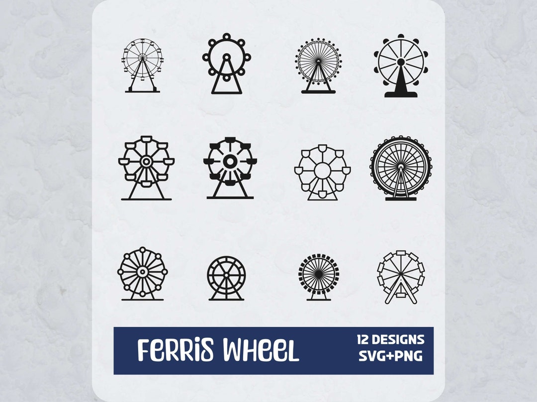 Ferris Wheel Svg Bundle, SVG Files for Cricut, Adventure SVG, Theme ...