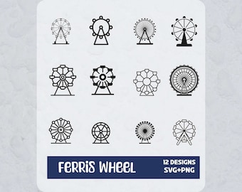 Ferris Wheel Svg Bundle, SVG Files for Cricut, Adventure SVG, Theme ...