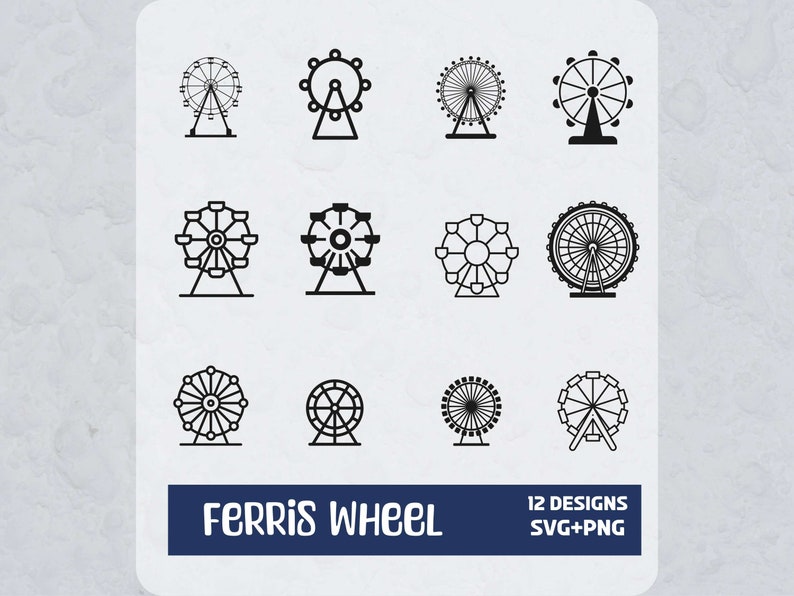 Ferris Wheel Svg Bundle, SVG Files for Cricut, Adventure SVG, Theme ...