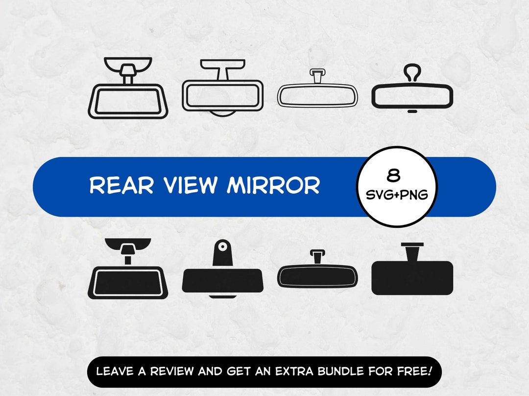 Rear View Mirror Svg, SVG Files for Cricut, Car Mirror Svg, Car Part ...
