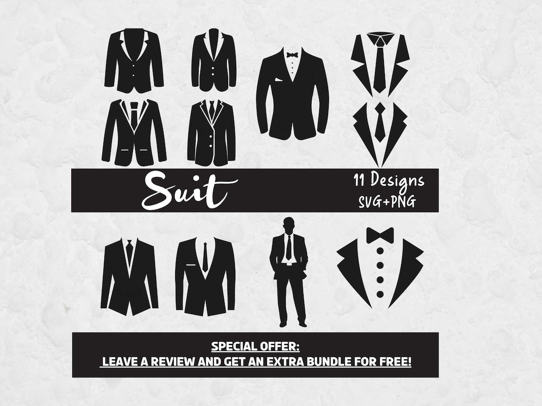 Suit Svg Bundle, Svg Files for Cricut, Suit Cut File, Suits Svg, Suit ...