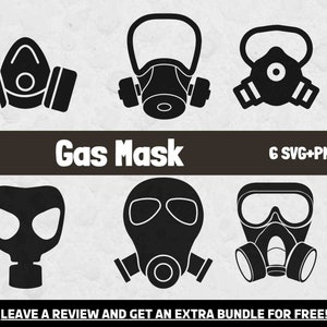 Gas Mask SVG, SVG Files for Cricut, Military SVG, Military Clipart ...